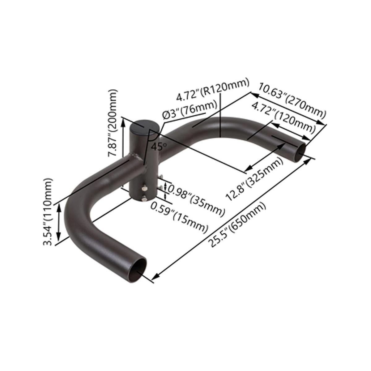 Double Bullhorn Bracekt with 2 Horizontal Arms｜JCLievo