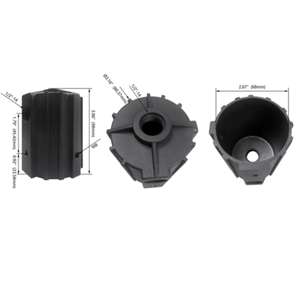 1/2" Round Pole Mount｜JCLievo